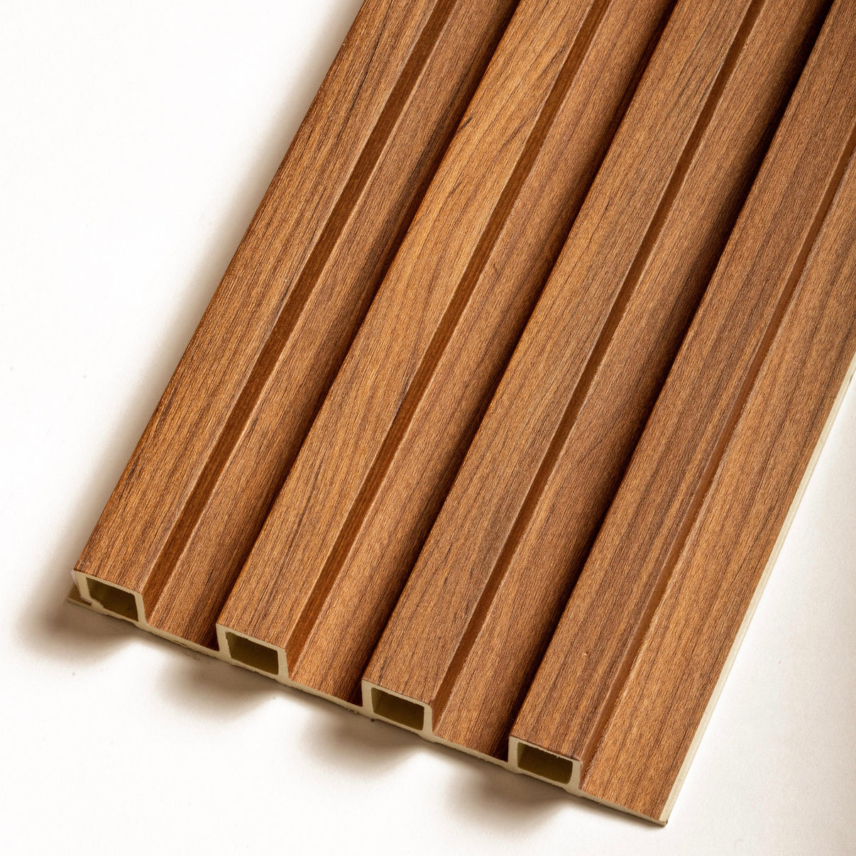 Natural Brown Fluted Panel (9' x 6") – Slat Panel Wall