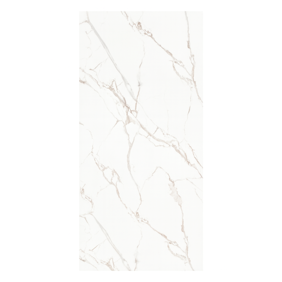 Carara Luxe PVC Tiles 9mm (9’ x 4’) – Slat Panel Wall