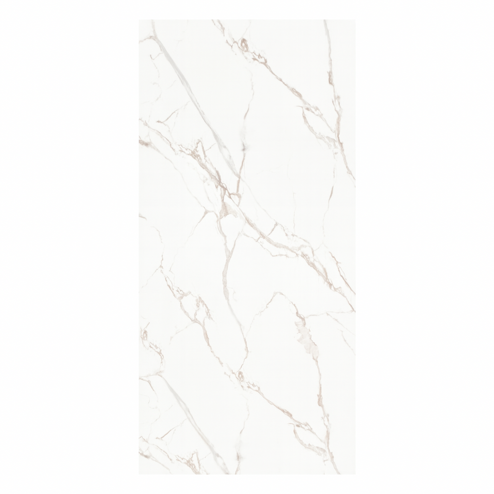 Carara Luxe PVC Tiles 9mm (9’ x 4’) – Slat Panel Wall